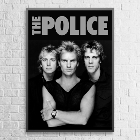 The Police Poster, The Police Artwork Wall Poster – Rock & Metal Merch ...